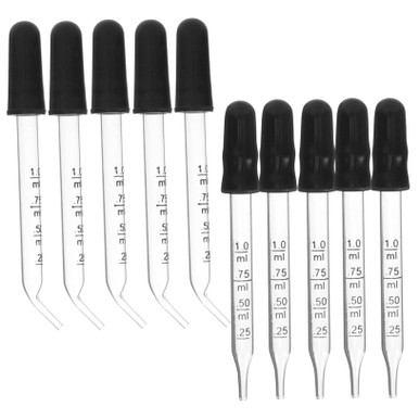 Healvian 20 Pcs Glass Graduated Dropper Glass Dropper Calibrated ...