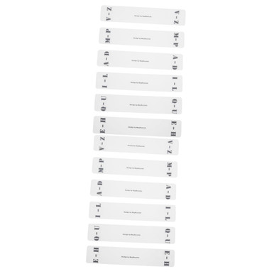 STOBOK 12 Pcs Record Sorting Card Record Divider Label Cd ...