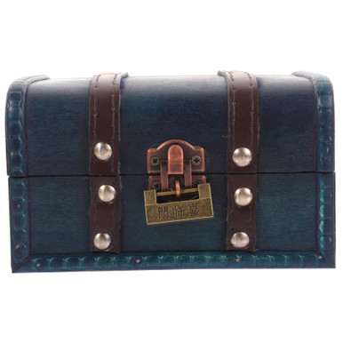 VOSAREA Box Vintage Storage Box Treasure Chest Jewelry Organizer Clear ...