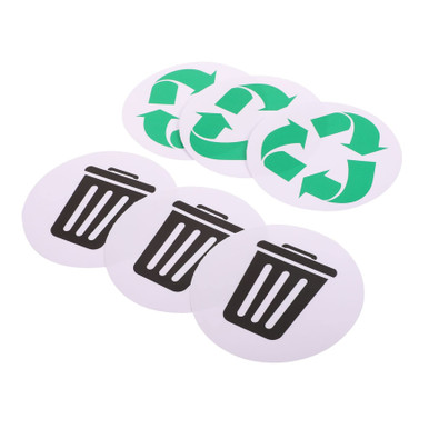 STOBOK 30 Pcs Garbage Sorting Stickers Garbage and Recycle Bin Trash ...