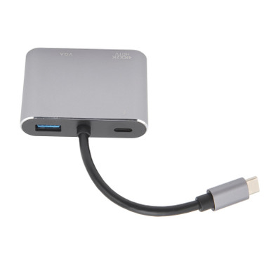 Multi Port Laptop Dock 4 in 1 Type C Hub 4K HD Display Interface VGA ...