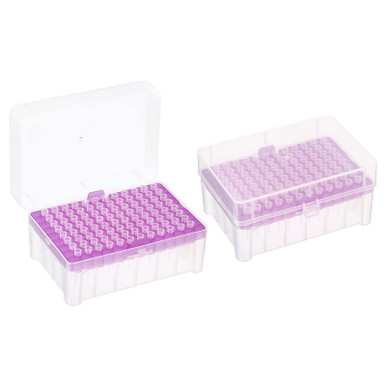 PATIKIL 10ul PE Filtering Pipette Tips, 2 Sets 96 Tips/Rack(Rose Red ...