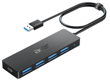 Acer USB Hub 4 Ports, Multiple USB 3.0 Hub, USB A Splitter for Laptop ...