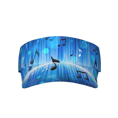 Music Note Sun Hat Women Sun Beach Visor Cap Uv Protection with Brim ...