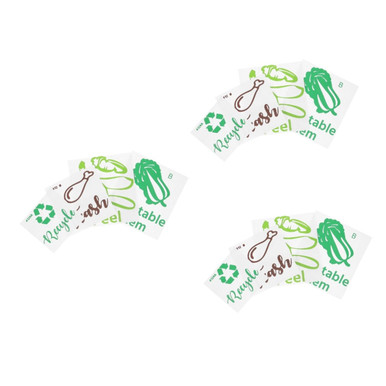 SOLUSTRE 12 Pcs Garbage Classification Mark Sorting Trash Can Stickers ...