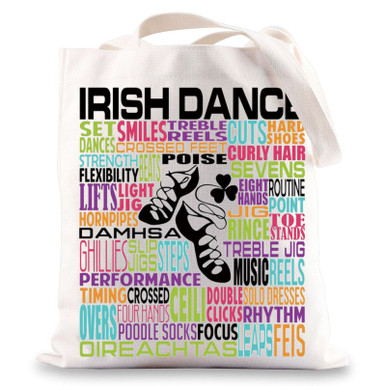 BWWKTOP Irish Dancer Tote Bag Irish Dance Gifts Irish Dancer Shoulder ...