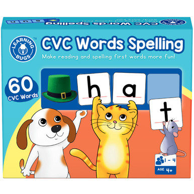 LEARNING BUGS CVC Words Spelling, Build and Read Board Game for Pre-K ...