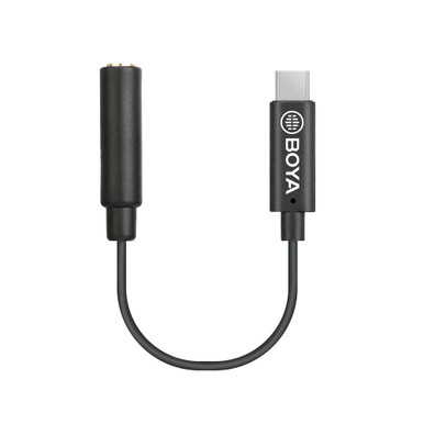 BOYA by-K9 USB-C to 3.5mm(TRRS) Female Microphone/Headphone Adapter ...