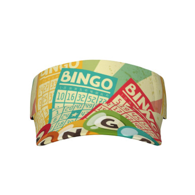 Sun Visor Hats Bingo Game with Ball and Cards Sports Hat Fishing ...