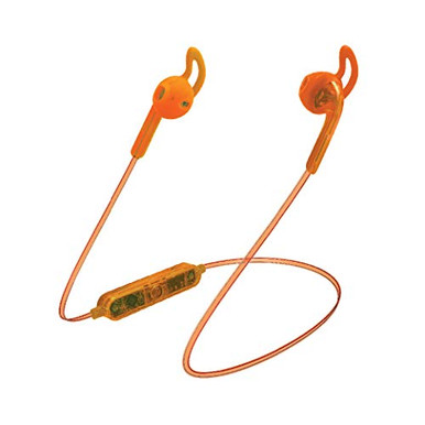Neon Jelly Series Wireless Neon Orange Earbuds - Warehousesoverstock