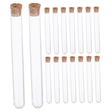 Gatuida 100pcs Test Tube Bath Salts Storage Tubes Lab Testing Tubes ...