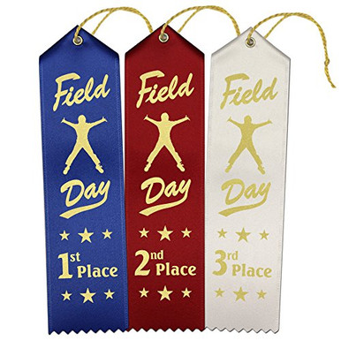 Field Day Award Ribbons 45 Pack: 15 Each 1st - 2nd - 3rd Place Ribbons ...