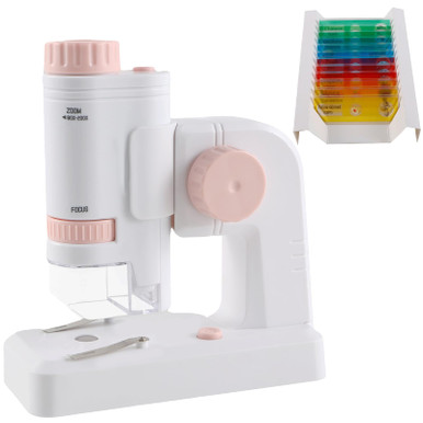 Portable Microscope for Kids, 80x-200x Pocket Microscope for Kid, Mini ...