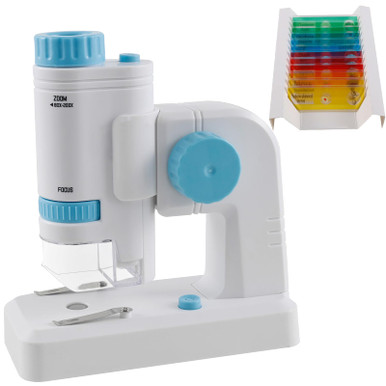 Portable Microscope for Kids, 80x-200x Pocket Microscope for Kid, Mini ...