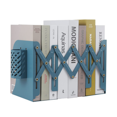 Adjustable Bookends Extra Long Telescopic Size Expandable Book end with ...