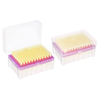 PATIKIL 200ul PE Filtering Pipette Tips, 2 Sets 96 Tips/Rack(Rose Red ...