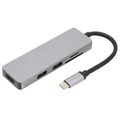 Gaeirt USB C Hub, 5 in 1 Full Featured Docking Station with 4K Video ...