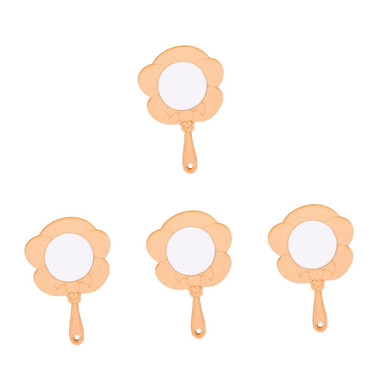 FRCOLOR 8 Pcs Small Handmade Mirror Wooden Mirror Toys Miniture ...