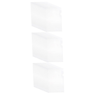STOBOK 36 Pcs Clear File Folder Organizer Paper Document Folder Bags ...