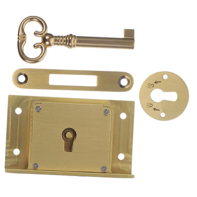 Garneck 1 Set Brass Furniture Lock Brass Case Lock Old Lock Replacement ...