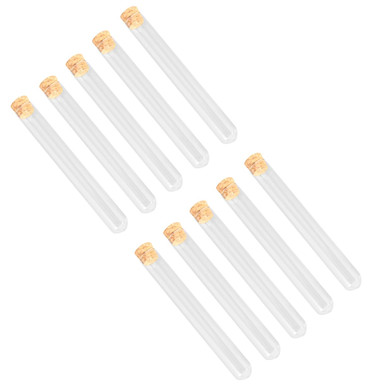 Mobestech 10pcs Glass Test Tube Micro Test Tube Test Tube with Cap Flat ...