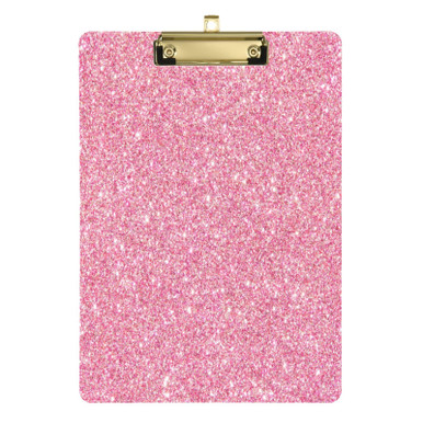 Pink Glitter Sparking Acrylic Clipboard Letter Size PVC Clipboards for ...