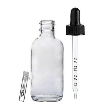 2oz Calibrated Clear Glass Dropper Bottles - Pack of 6 Dropers with ...