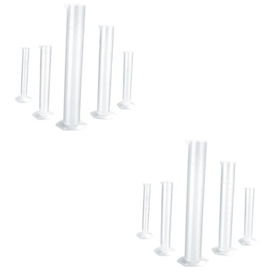 Hemoton 10 Pcs Beakers and Test Tubes Glass Test Tubes Glass Beaker ...