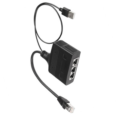 100Mbps RJ45 LAN Ethernet Networks Distributor Splitter 1 Male to 3 ...