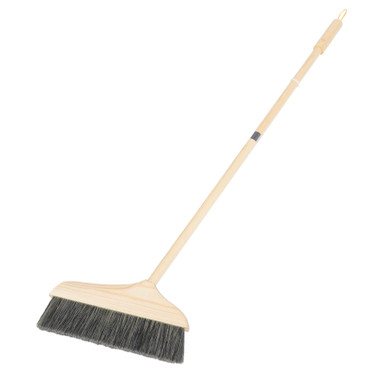 Wooden Long Handle Broom Dust Brush Soft Bristle Broom Telescoping ...