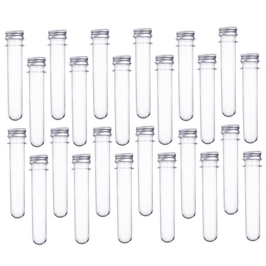 ULTECHNOVO 24pcs Test Tube Bottle Clear Test Tube Portable Test Tubes ...