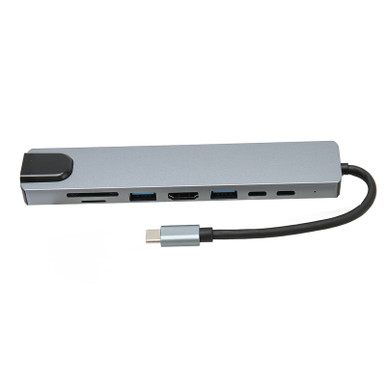 8 in 1 Docking Station, USB Port Hub with PD USB C USB3.0 USB2.0 ...