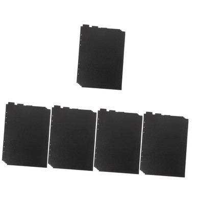 LALAFINA 25 Pcs Partition Baffle Binder Paper Dividers Index Page Tab ...