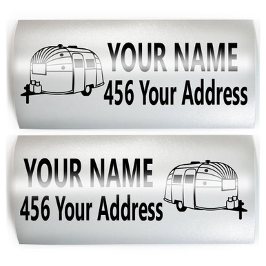 MAILBOX Airstream Set of 2 Decals - Add Your CUSTOM ADDRESS & COLOR ...