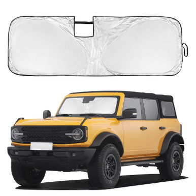 UKTOP for Ford Bronco Car Windshield Sun Shade for Bronco 2021-2023 ...