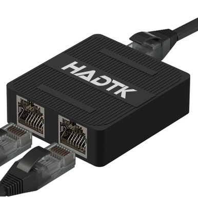 3-Port Gigabit Ethernet Switch,Ethernet Splitter 1 to 2 High Speed ...