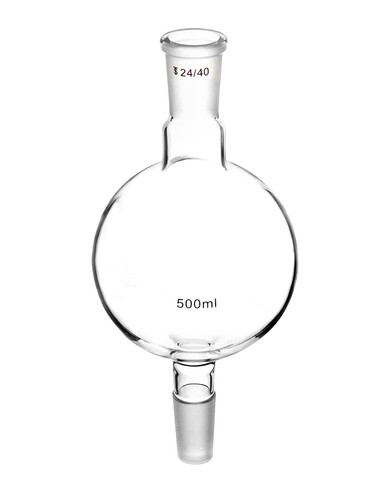 QWORK Lab Distillation Glass Bottle, 500ml 24/40 Chromatography ...