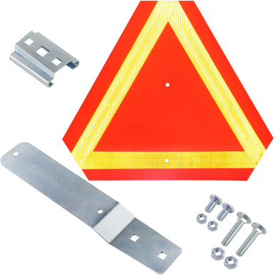 NIDAIFEI Slow Moving Vehicle Sign with Mounting Bracket for Vehicles ...