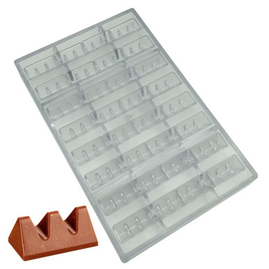 Triangle Chocolate Bar Mold Polycarbonate DIY Milk Chocolate Moulds ...