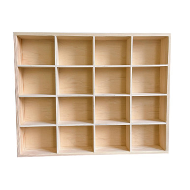 LONG TAO 1 Pcs 13.4''x10.6''x2'' Wooden Storage Divider Box Showcase ...