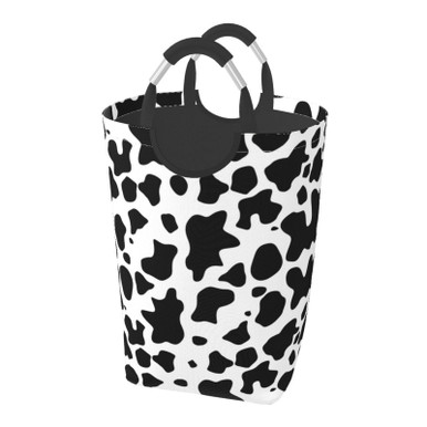 LIBIFALL Cute Cow Print Large Laundry Basket Animal Skin Laundry Hamper ...