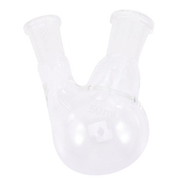 Gatuida Two-Neck Flask Lab Volumetric Flasks Narrow Mouth Flask Flat ...