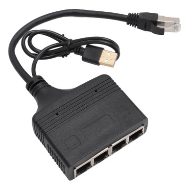 PUSOKEI Ethernet Splitter 1 to 4 Out, Gigabit Internet Splitter with 1 ...