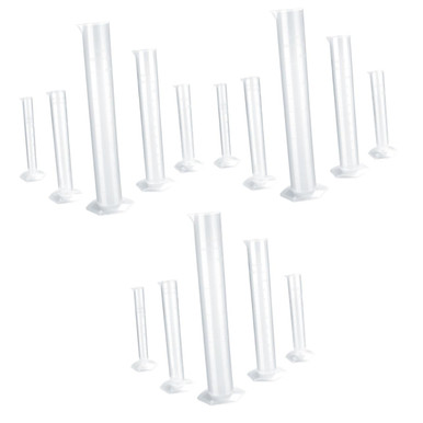 Gatuida 15 Pcs Cylinder Kit Laboratory Measuring Cylinder Test ...