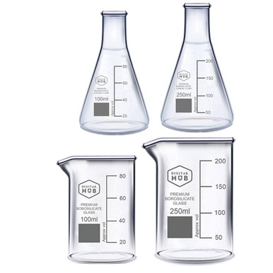 Digital Hub Premium Calibrated Borosilicate Glass Beaker With ...