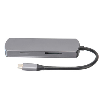 Pomya UBS Hub Extension, 6 in 1 USB3.0 Adapter Type C MultiPort USB C ...