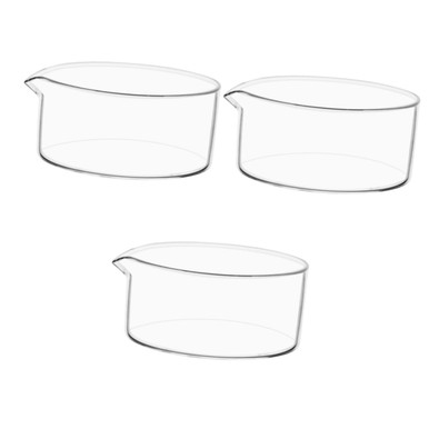 PartyKindom 3pcs Glass Crystallization Dish Crystal Crystallization ...