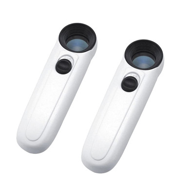 Microscope Accessories Kit 40 Times LED Light Handheld HD Magnifier ...