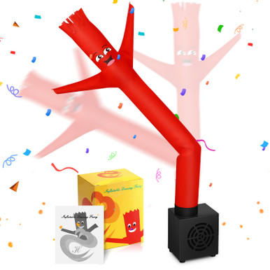 Poen Mini Air Dancers Inflatable Tube Man Desktop Red Wacky Waving ...