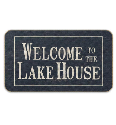 Welcome to The Lake House Decorative Family Welcome Lake House Door Mat ...